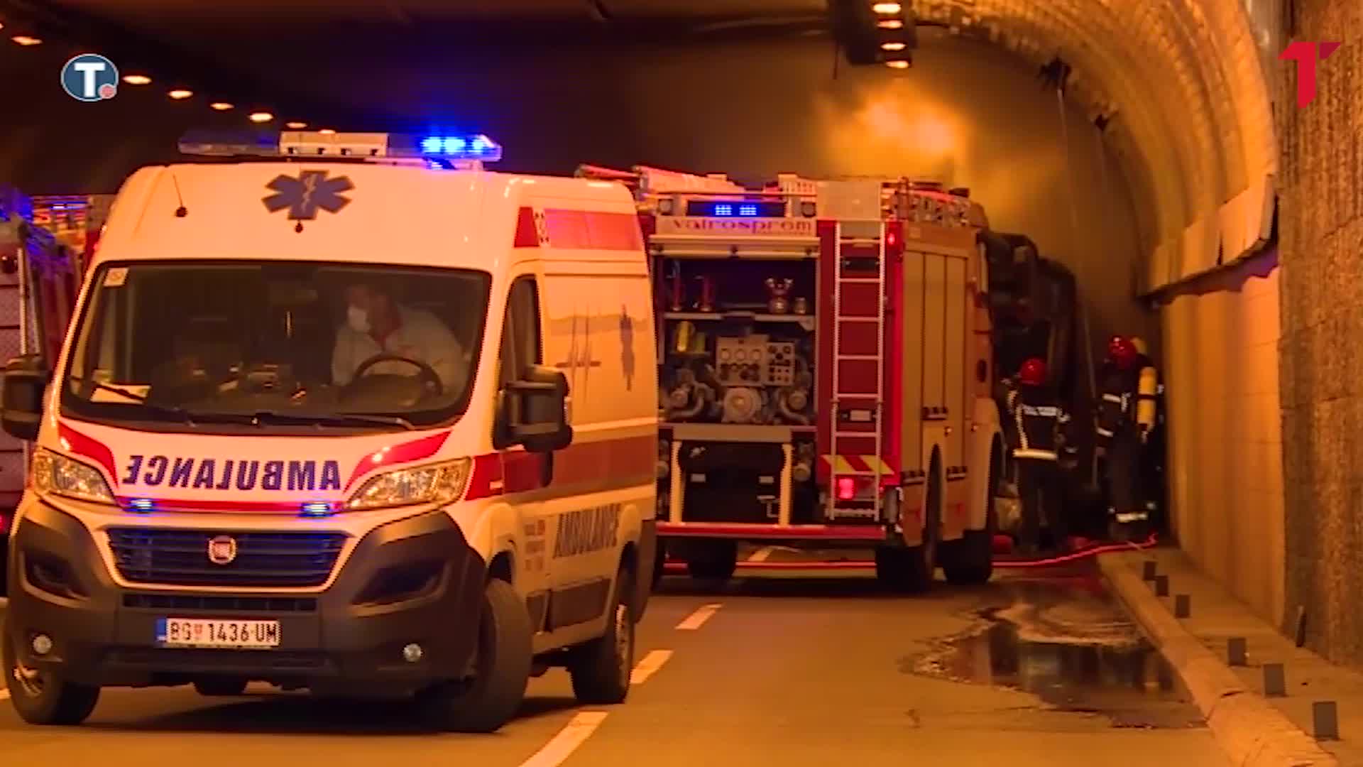 Zapalio se autobus u tunelu na Terazijama, prvog dana kako je krenuo prevoz u Beogradu - Telegraf.tv