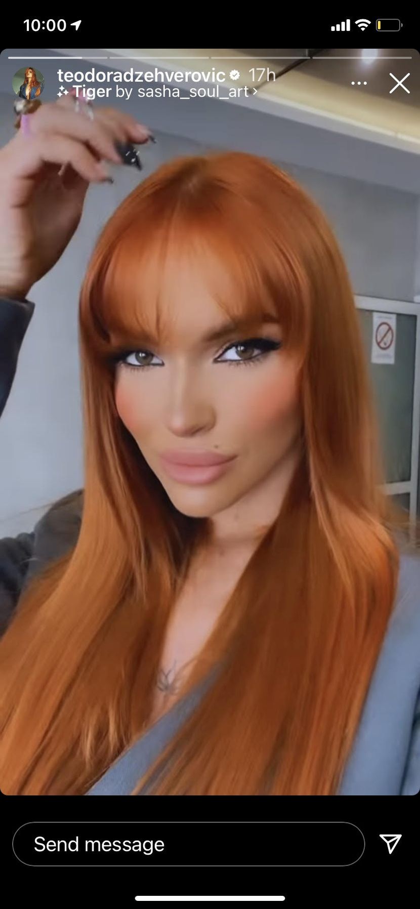 Fanovi raspamećeni: Teodora Džehverović promenila boju kose - Telegraf.tv