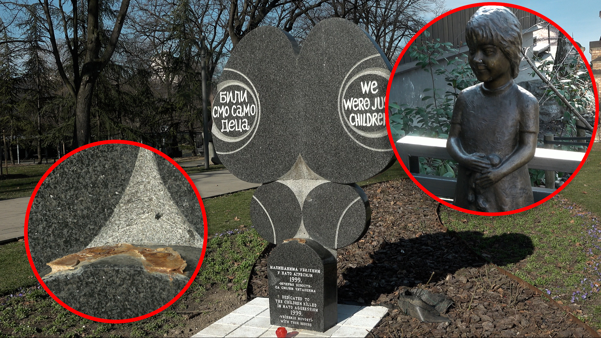 Ovako izgleda spomenik Milici Rakić, koji je oskrnavljen pre dva dana ...