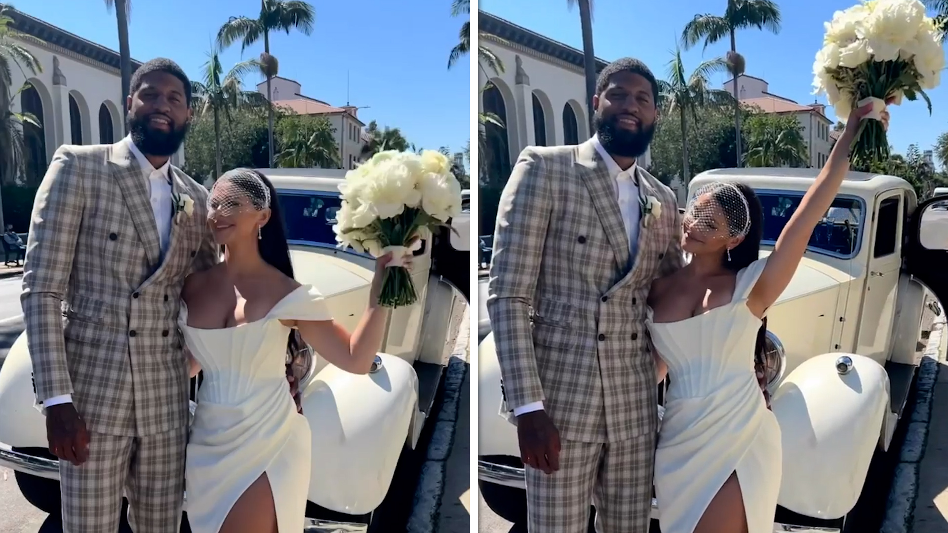 Danijeli Rajić tesan dekolte na venčanici: NBA zvezda Pol Džordž ...