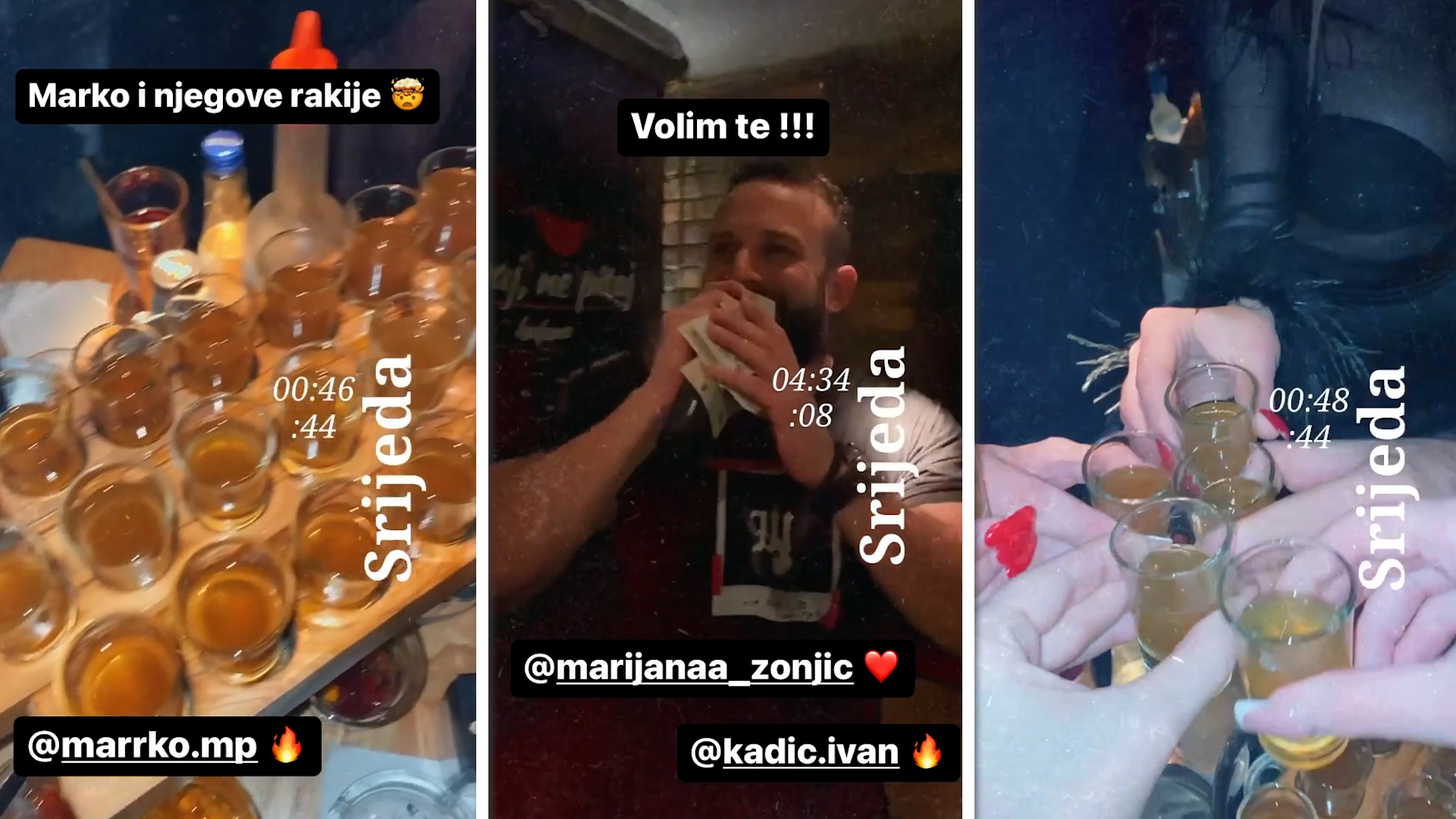 Dalili je izgleda petak u sredu: Litre rakije i nepregledan red čašica ...