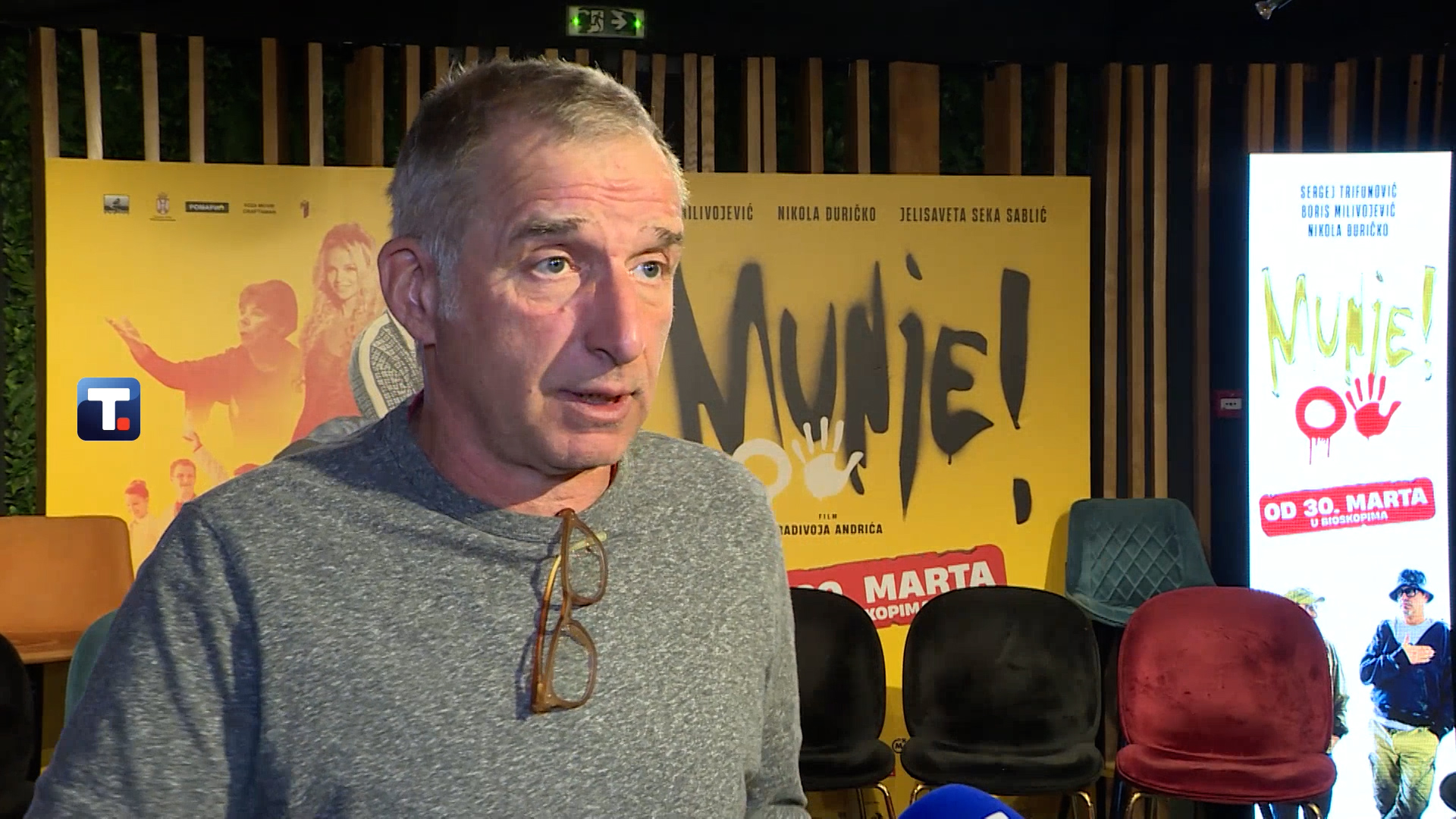 Raša Andrić: Film "Munje opet" posvetili smo Nebojši Glogovcu - Telegraf.tv