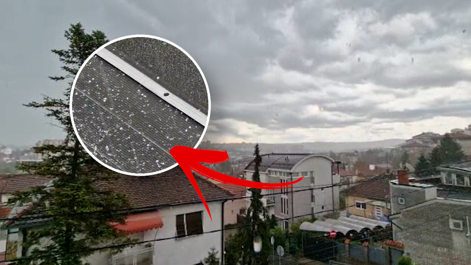 Grad veličine lešnika se sručio na Beograd - Telegraf.tv