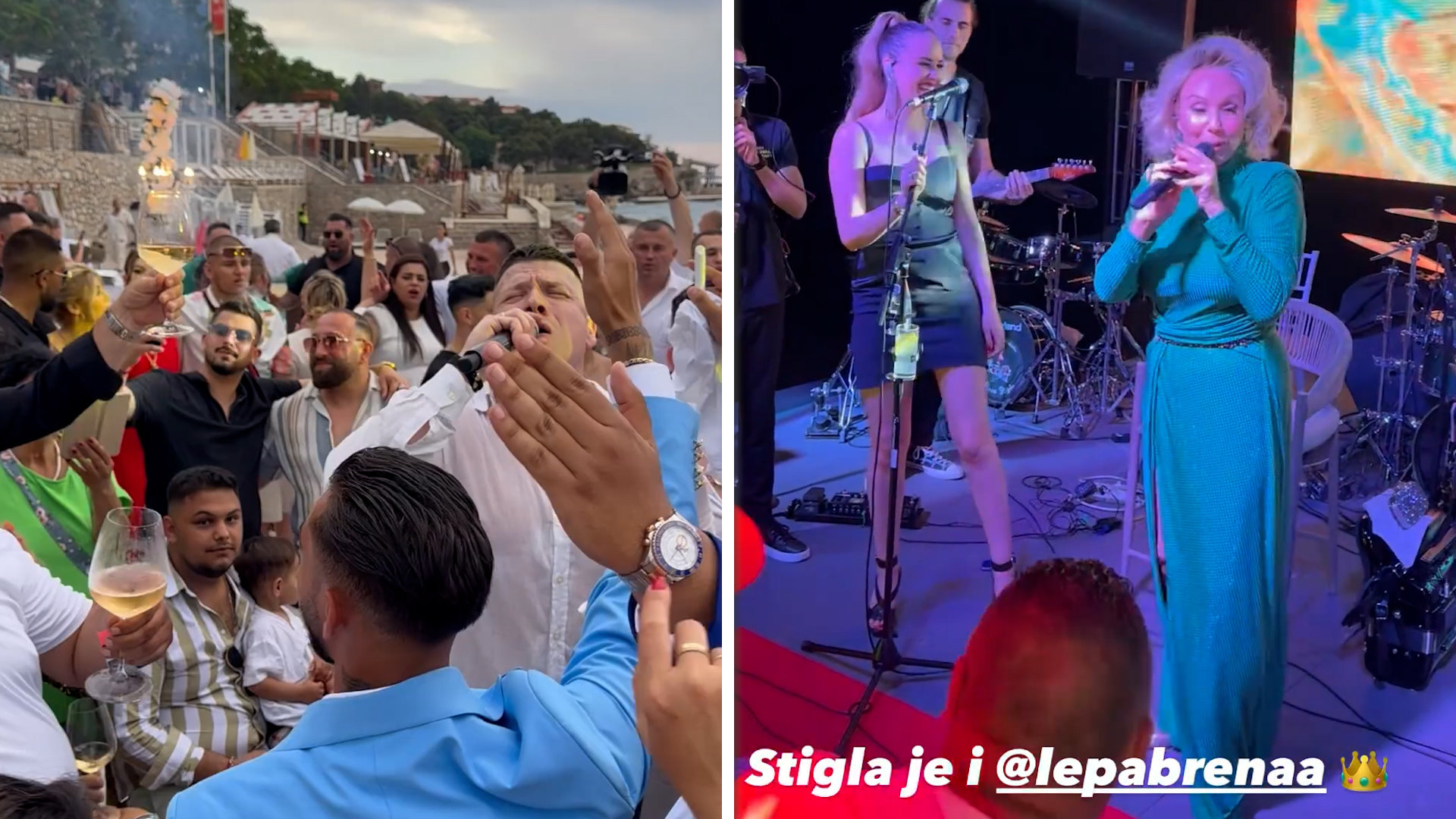 Sloba i Lepa Brena zapevali na veselju od milion evra - Telegraf.tv