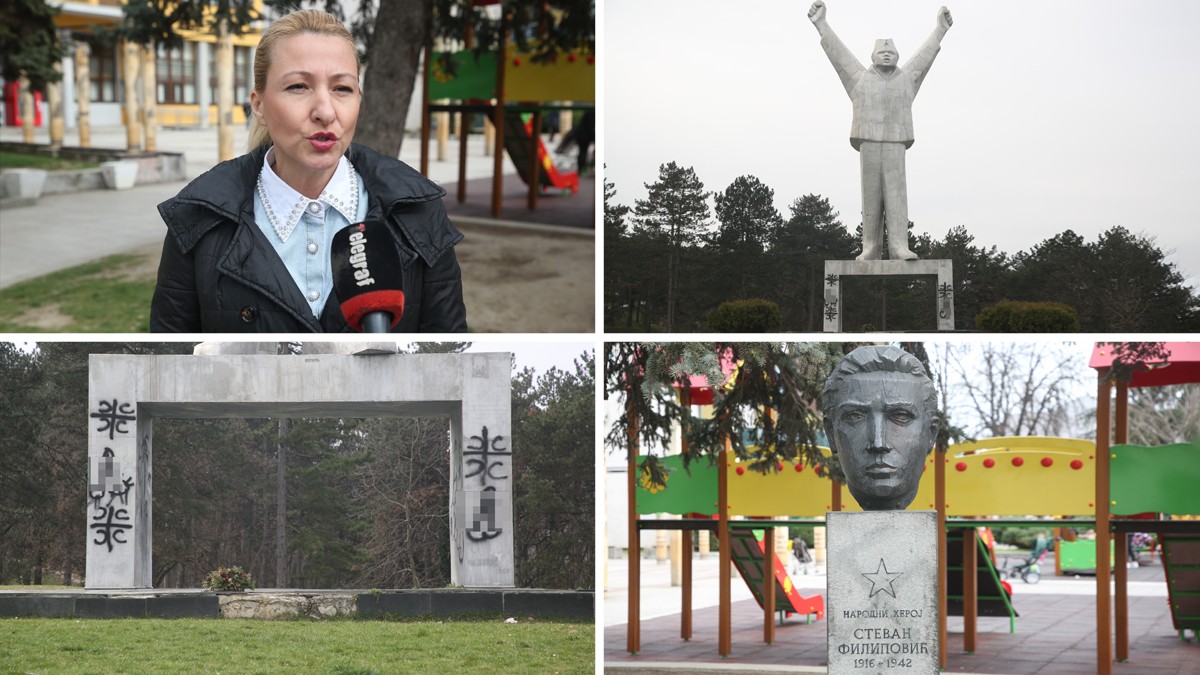 Uništen simbol Valjeva: Spomenik narodnom heroju išaran grafitima ...