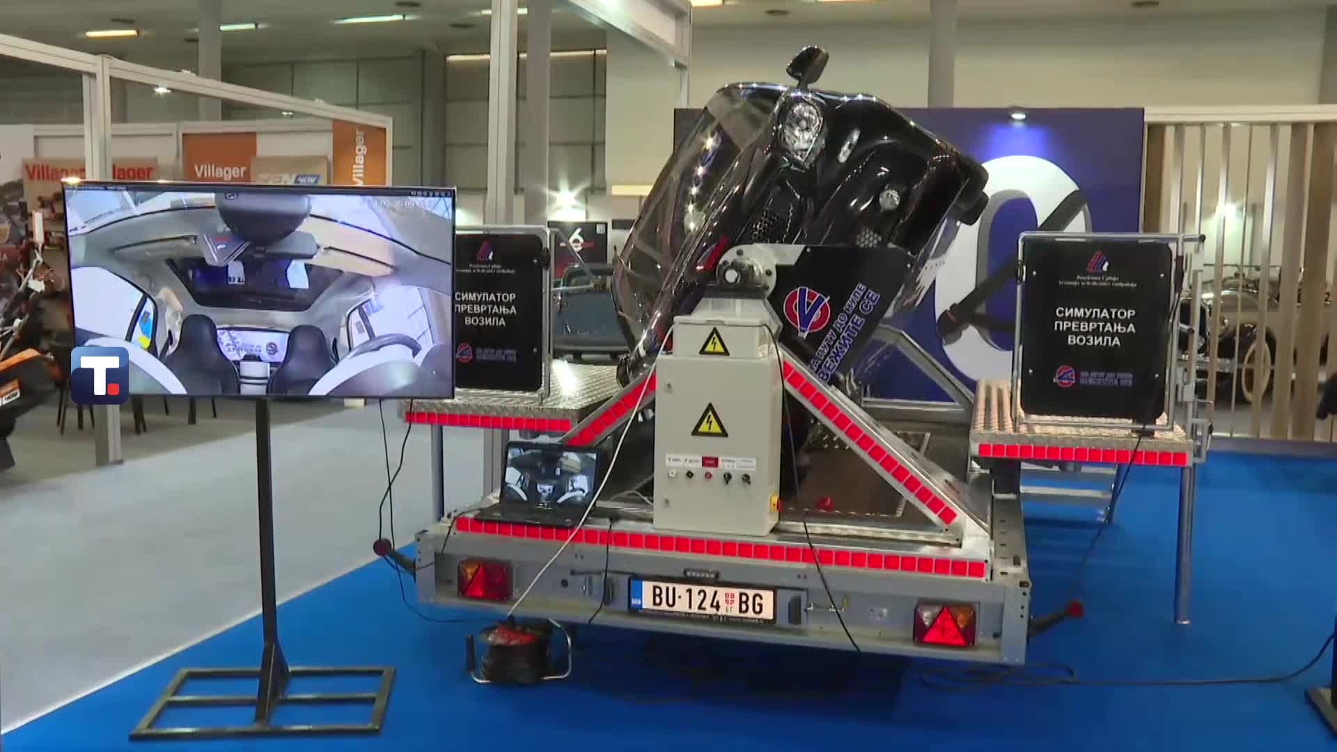 Koliko je sigurnosni pojas važan, isprobajte simulator prevrtanja ...