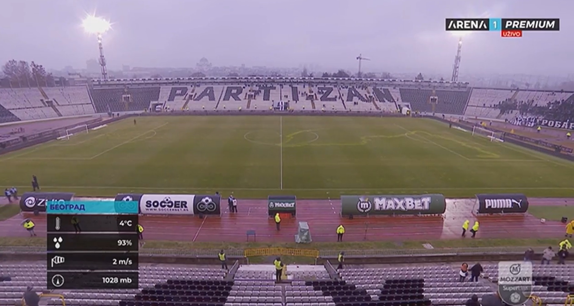 Pre par nedelja je bio krcat, a pogledajte kako sada izgleda stadion ...