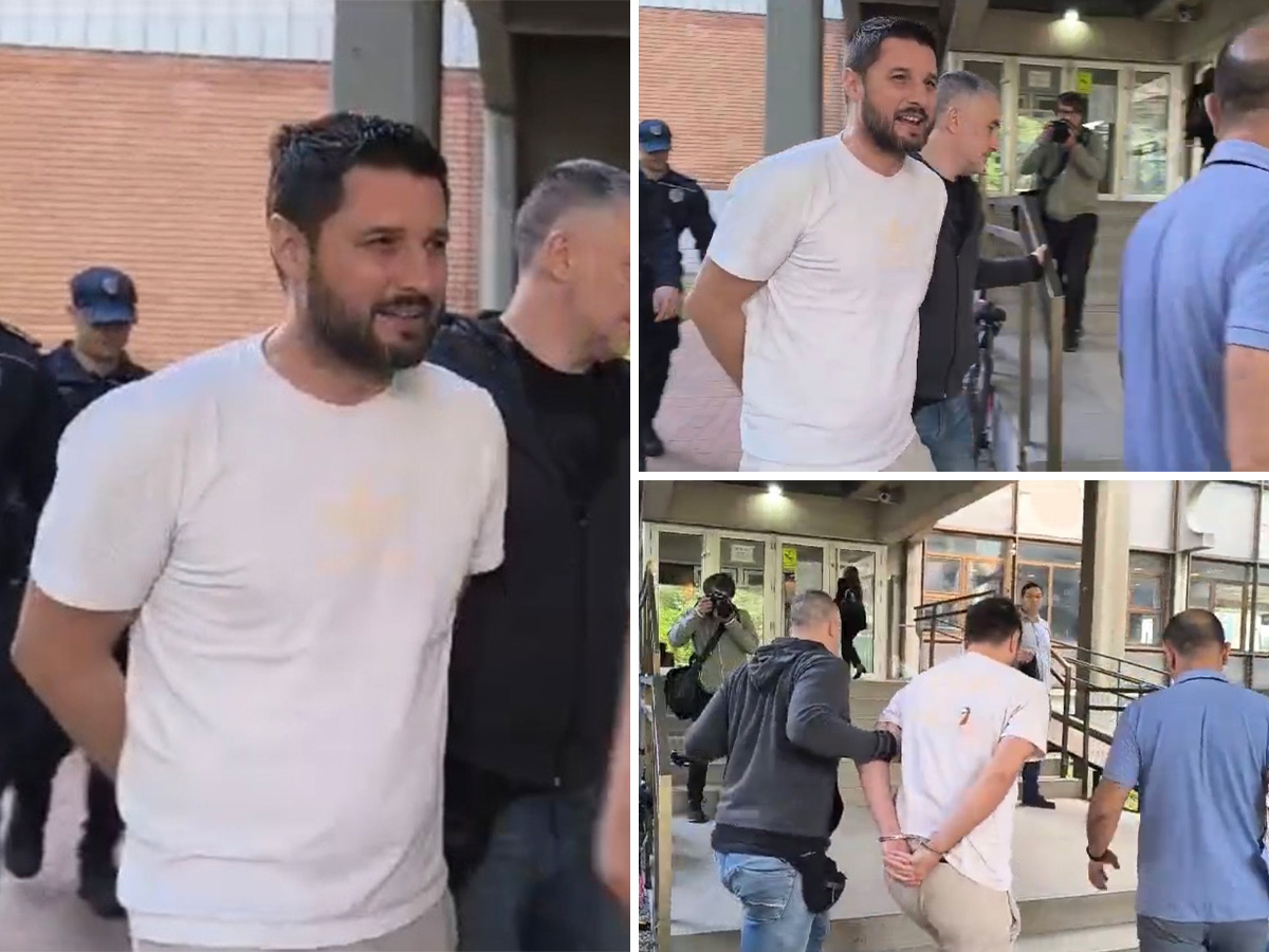 Marko Miljković sa lisicama na rukama doveden na saslušanje - Telegraf.tv