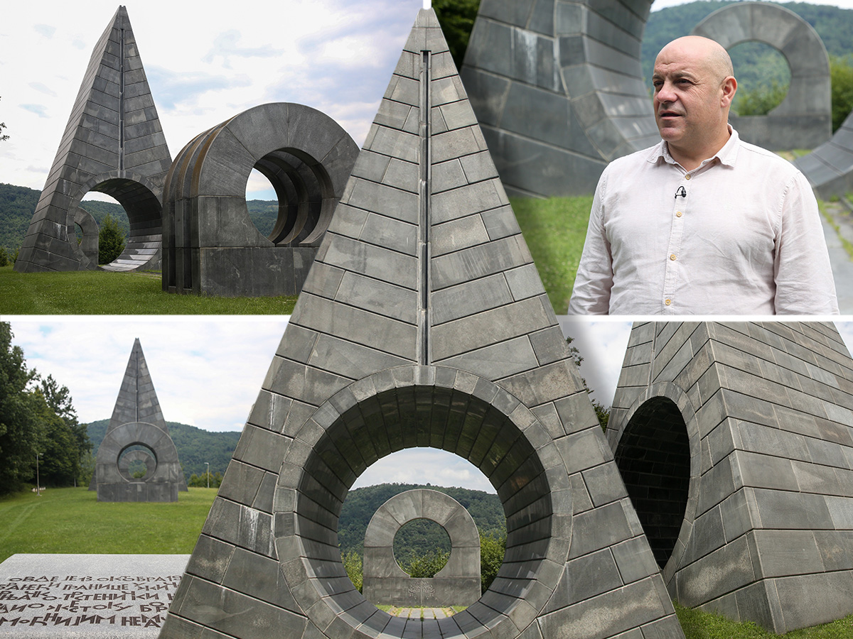 U memorijalnom kompleksu Popina nalazi se čuveni spomenik "Snajper ...